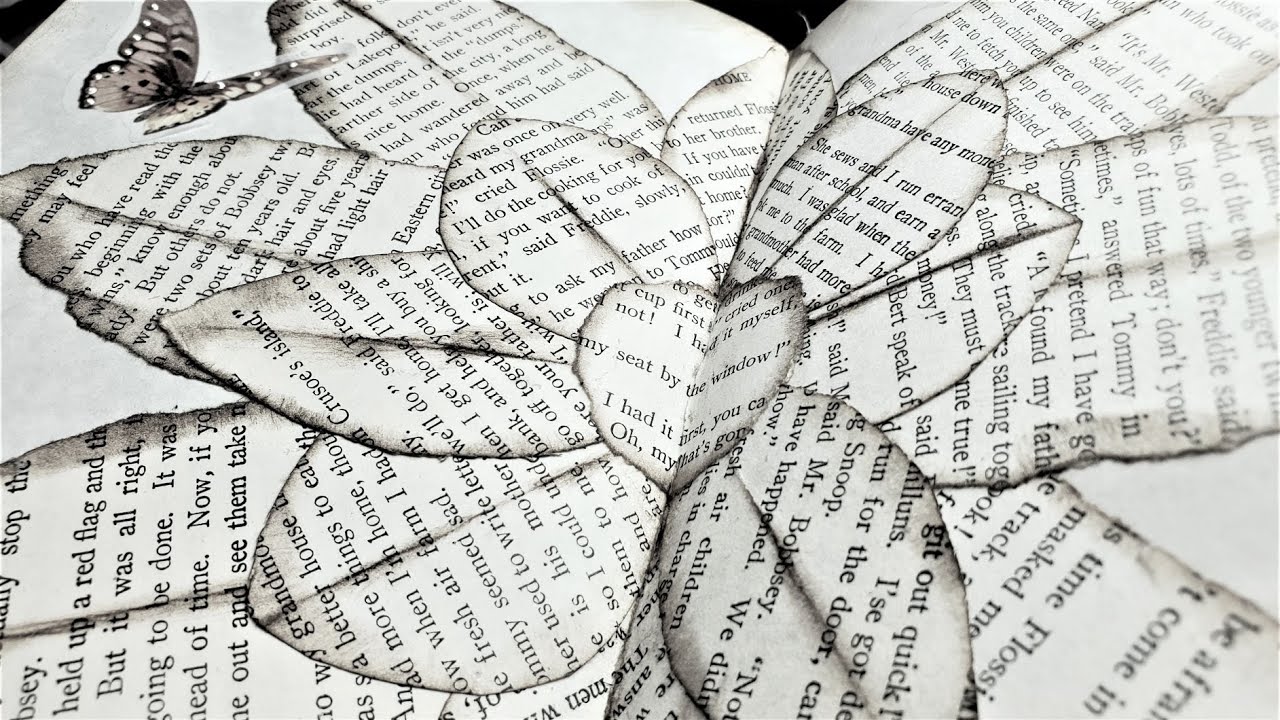 Simple Idea Using Book Pages to Decorate Your Junk Journal! Easy ...