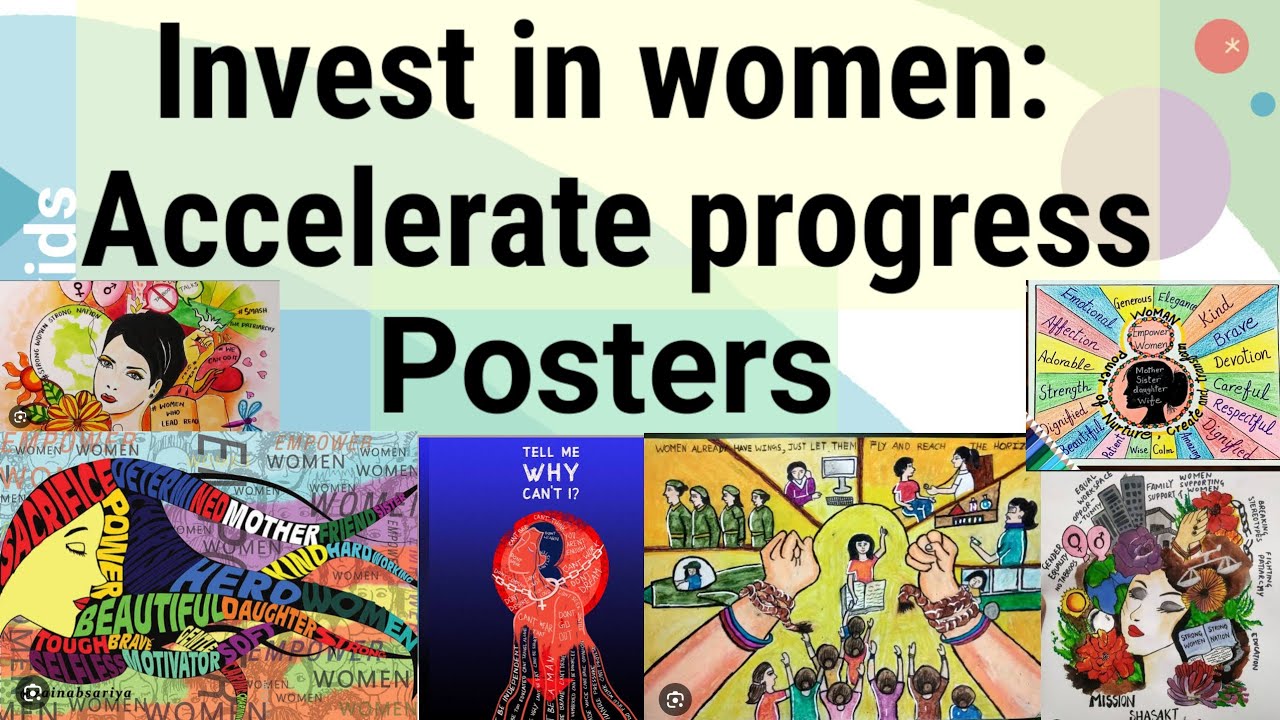 Posters on Women empowerment, Accelerate progress posters, poster ...