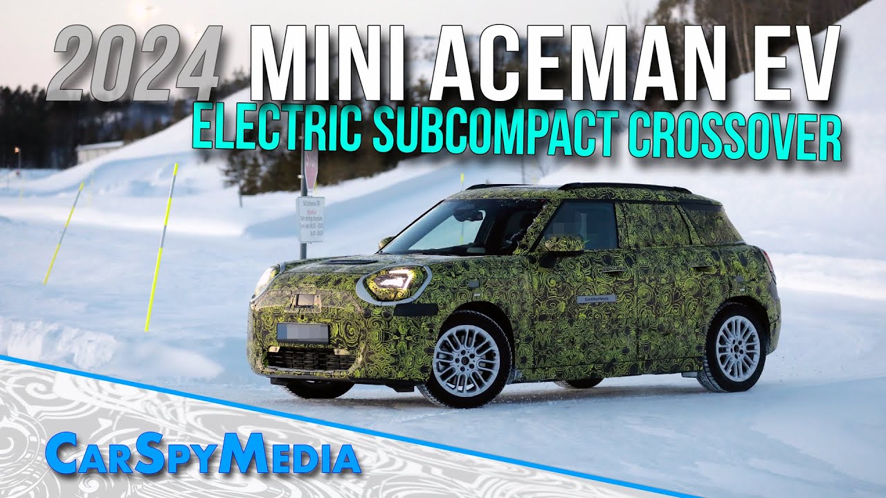 2024 MINI Aceman EV Prototype Subcompact Crossover Caught Winter ...