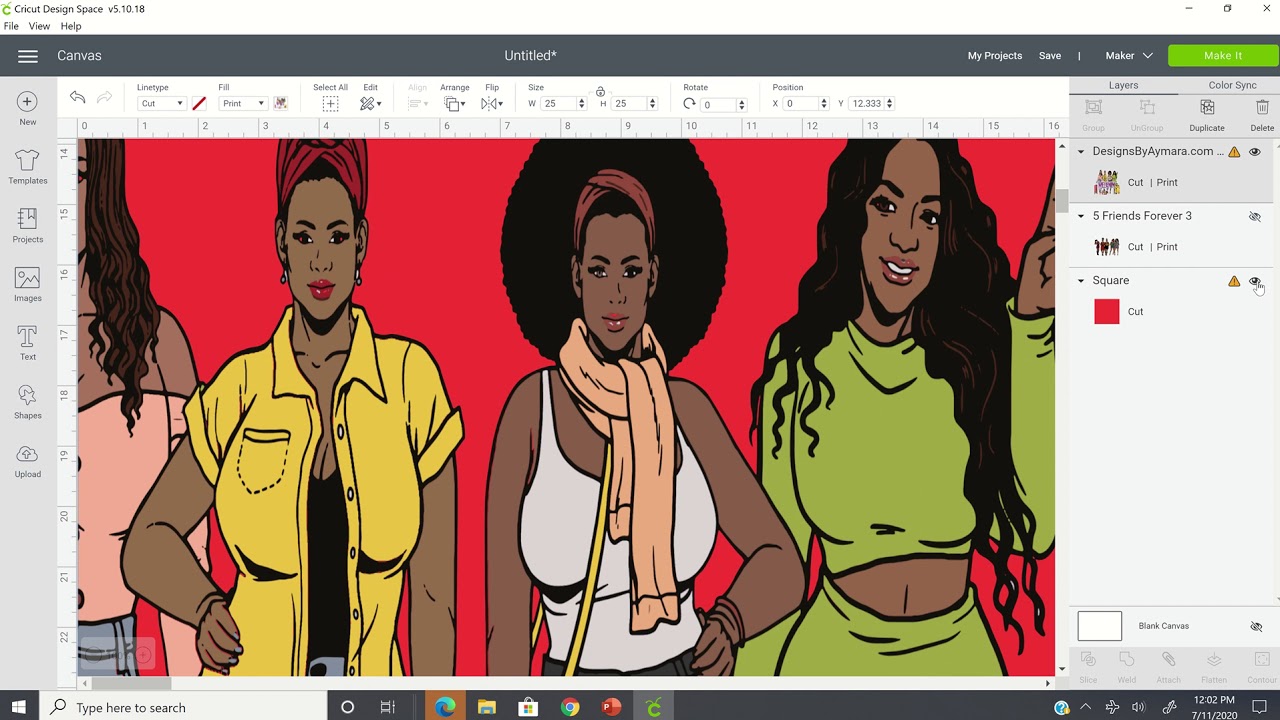 PNG file types in Cricut Design Space - YouTube