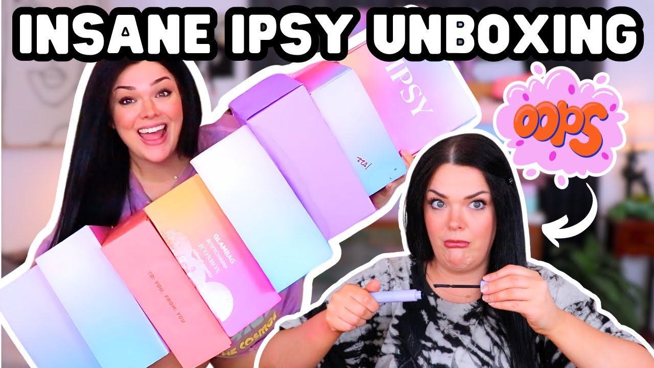 INSANE Amount of Ipsy Boxes! | Huge Ipsy & "Boxycharm" Unboxing - YouTube