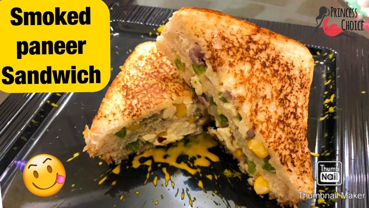 Smoked paneer sandwich || स्मोक्ड पनीर सैंडविच || paneer sandwich ...