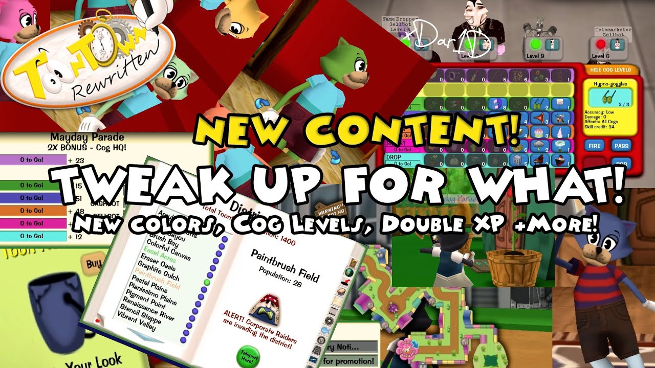 Toontown Rewritten- Tweak Up For What! (New Content) - YouTube