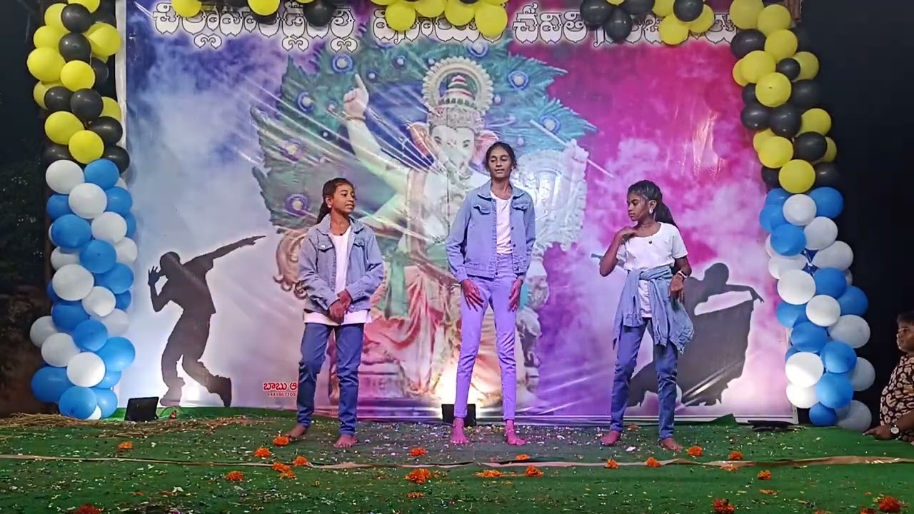 3 grills mass dance performance in Vinayaka chavithi celebrations 2022 ...