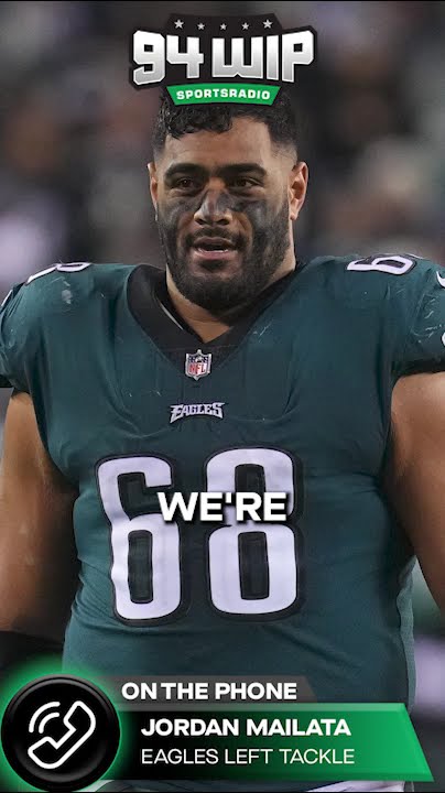 Jordan Mailata on Eagles' locker room vibe at halftime - YouTube