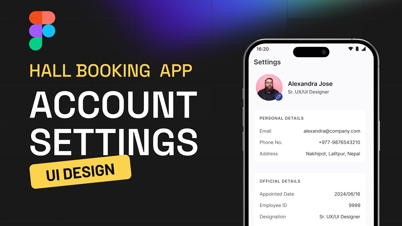 Settings UI Design (+ free file 🎁) | Meeting Room Booking App Design in ...