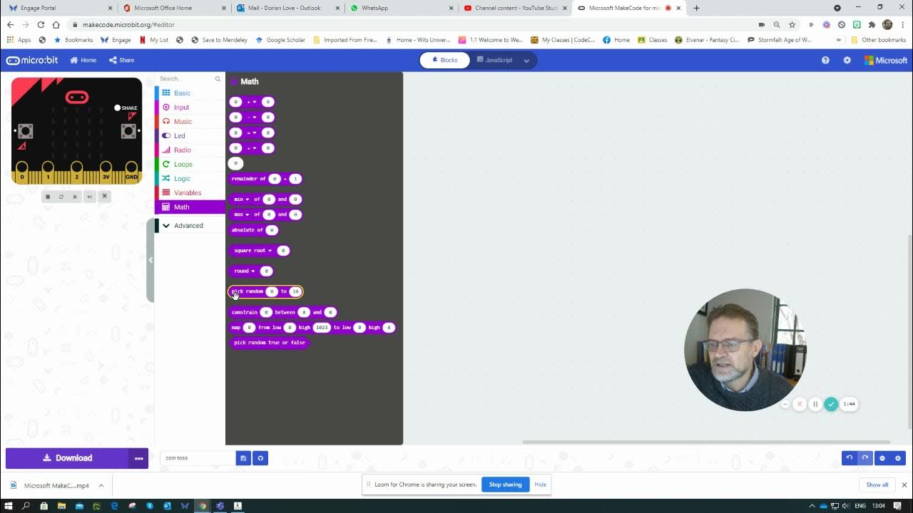 Microbit Coin Toss Game - YouTube