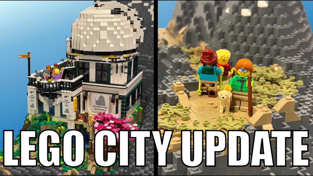 Massive LEGO Mountain, Observatory, and Hiking Trails | Mountain Pt4 ...