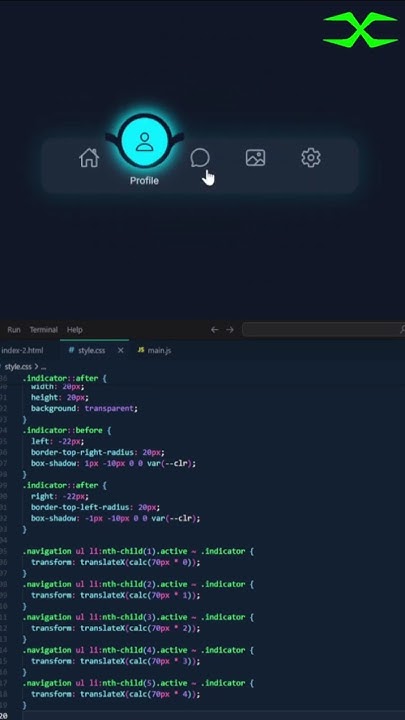 Smooth Magic Navigation Bar Animation | HTML CSS JavaScript | Viral UI Design 2025 #coding # ...