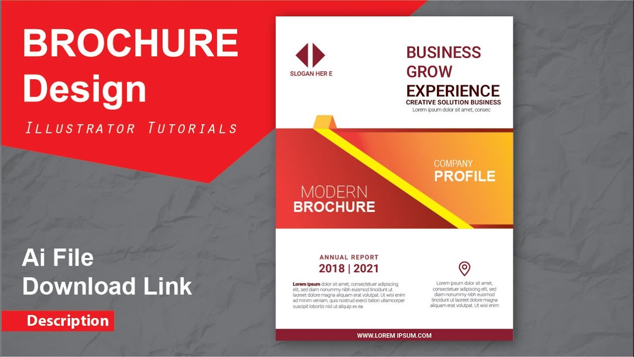 Brochure design in adobe illustrator | Leaflet design | flyer design ...