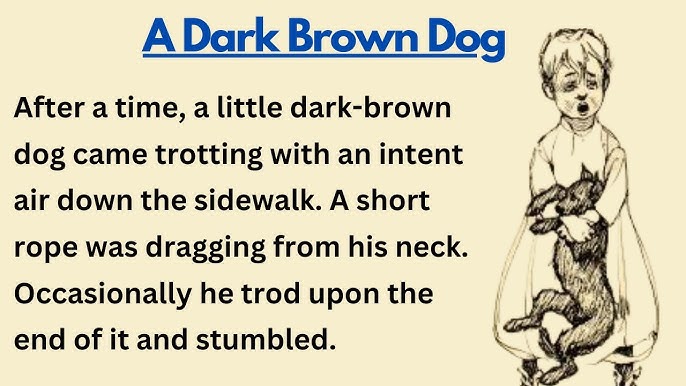 Un Cane Marrone Scuro Di Stephen Crane A Dark Brown Dog; A Stephen