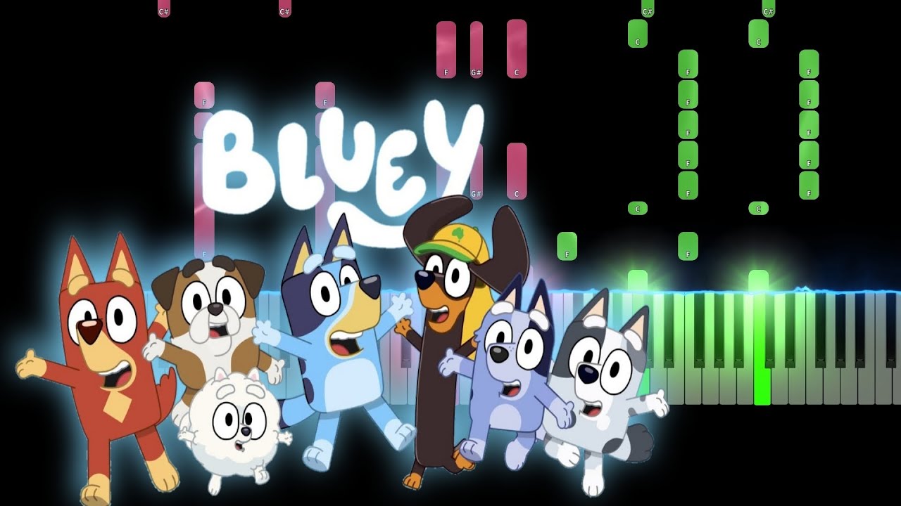 Bluey Theme Song | Bluey (Piano Tutorial) - YouTube