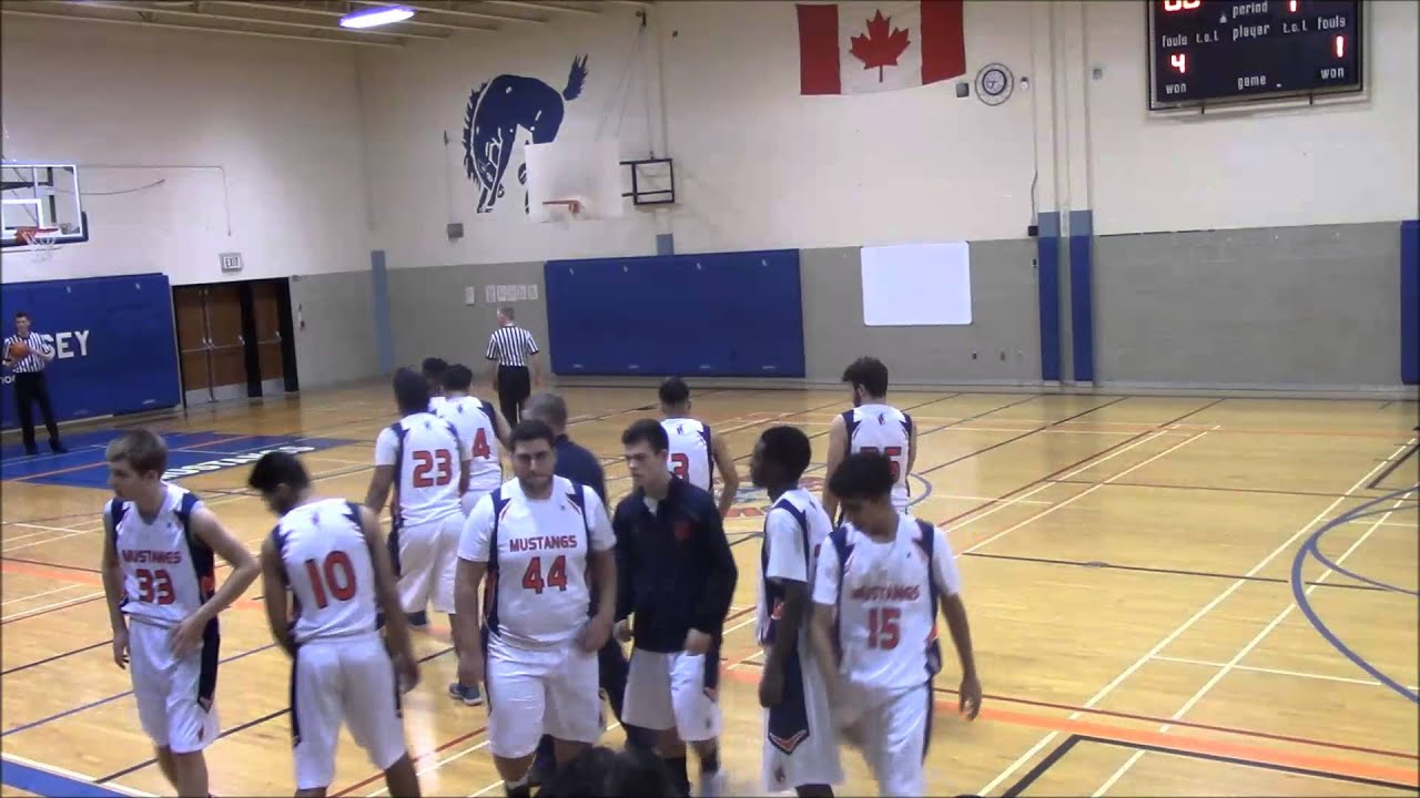 Holy Names Knights @ Massey Mustangs 2015 2016 Senior Boys Basketball ...
