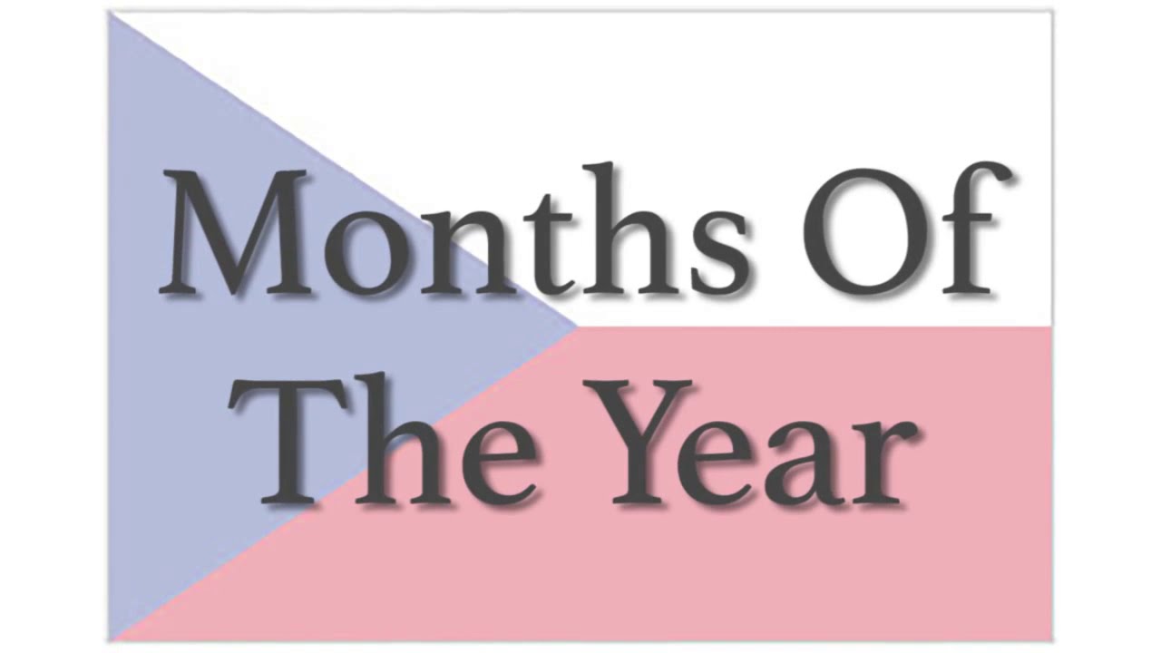 Months of the Year (Czech To English Translation) - YouTube