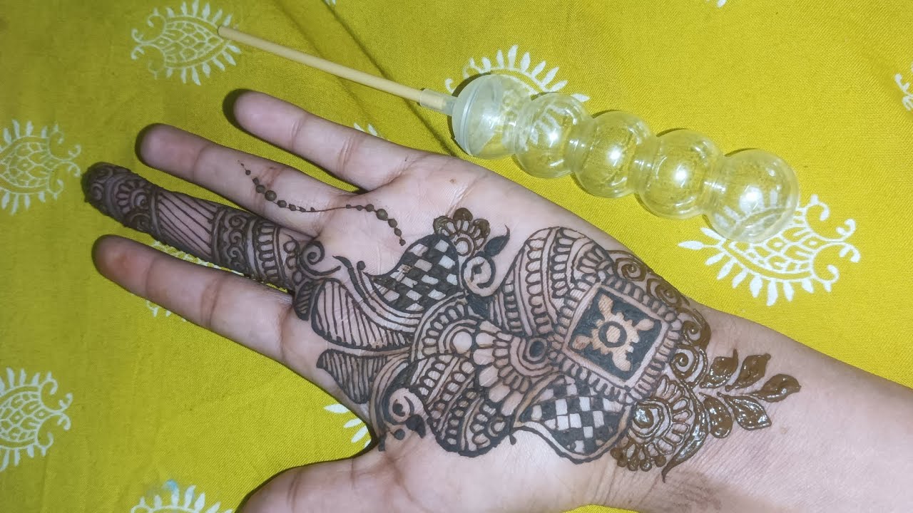 simple and aesthetics arabic mehndi designe 😊easy arabic henna designe ...