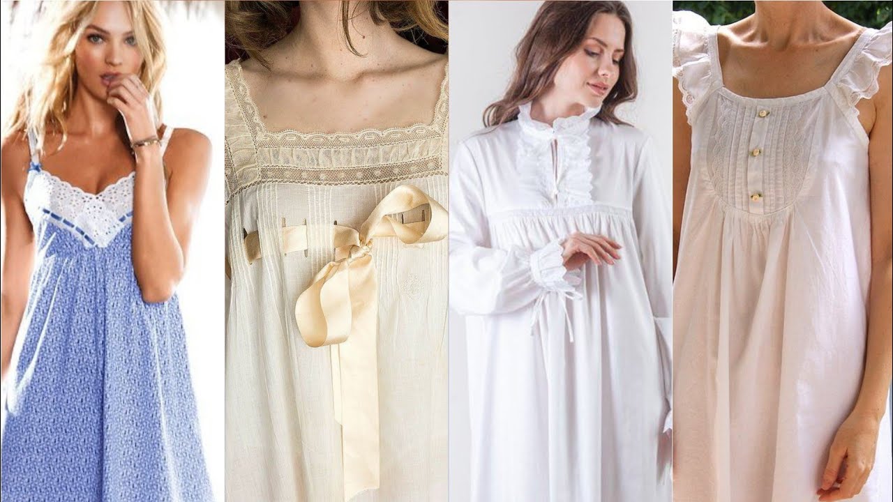 Summer latest nighty designs 2020 cotton nighties for women sleepwear ...