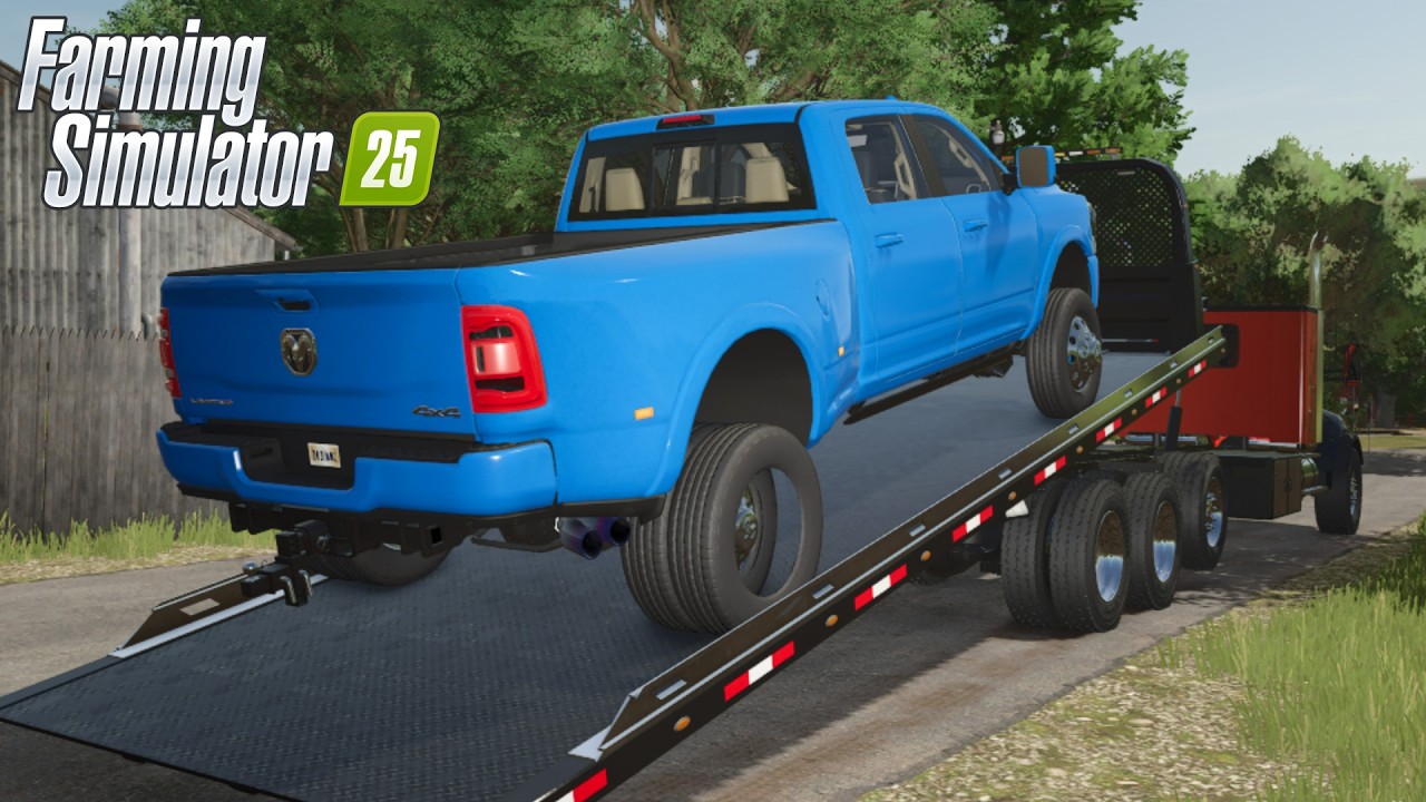 FS25 - TRANSPORTING a CAR with Kenworth T880 Rollback - NEW TOW TRUCK ...