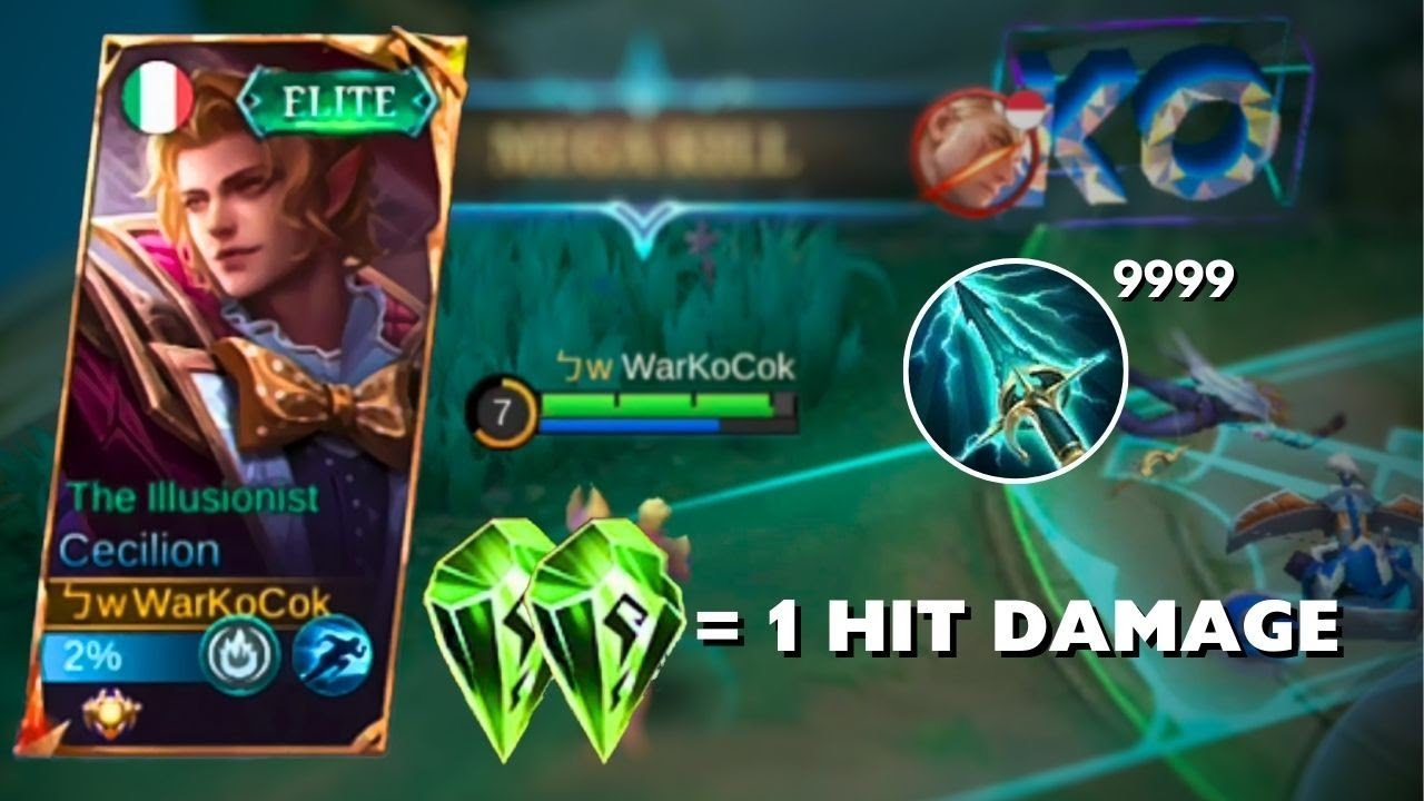 One Hit Damage! Cecilion New Build 2x Holy Crystal - Mobile Legends ...