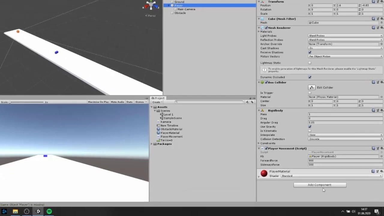 Tutorial do Unity 05 - YouTube