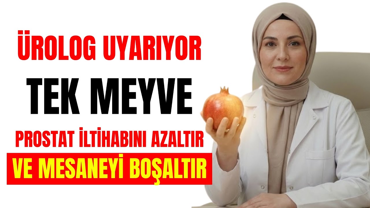 Prostat iltihabını azaltan ve mesaneyi boşaltan tek meyve - YouTube