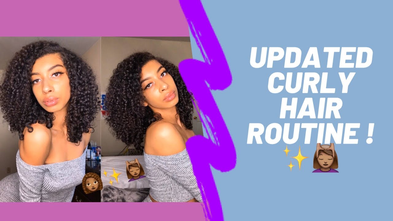 Updated curly hair routine! - YouTube
