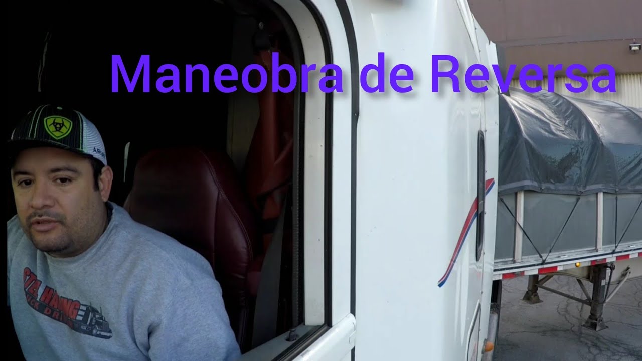 cómo estacionar un camión tráiler una sola maneobra de Reversa - YouTube
