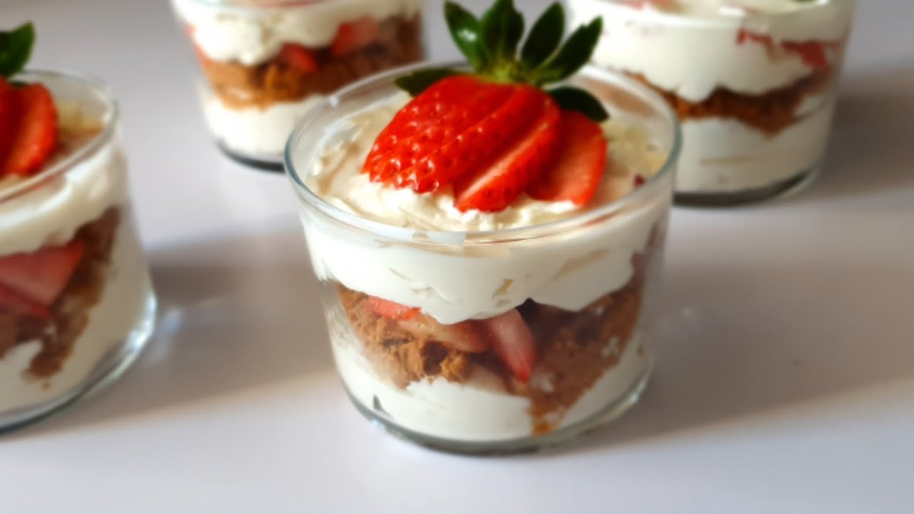 🍓Un super dessert qui se prépare en 5 minutes ! Une recette rapide et ...