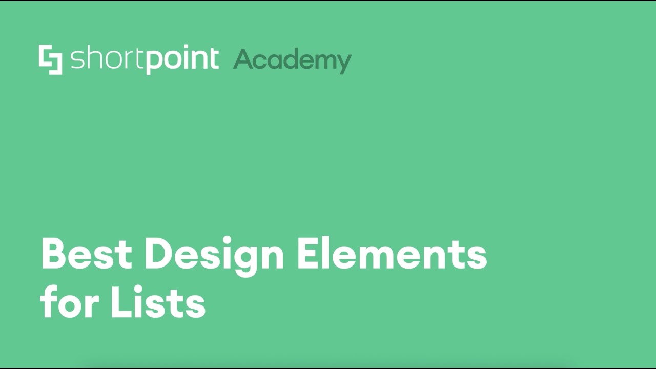 Display Lists, Libraries, Events in SharePoint | Best ShortPoint Design ...