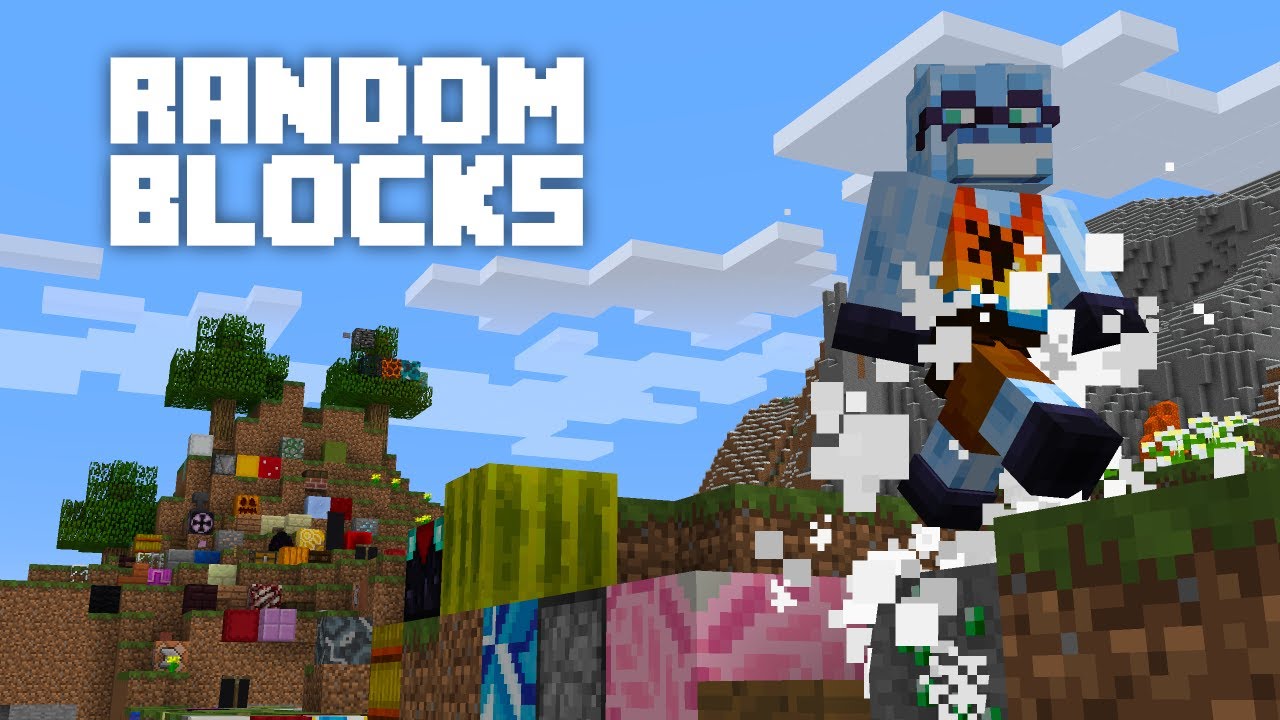 It's Minecraft, but random blocks appear when I walk - YouTube