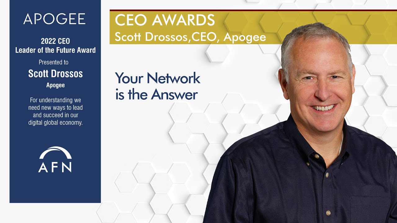 2022 AFN CEO Awards Leader of the Future Winner Scott Drossos, CEO ...
