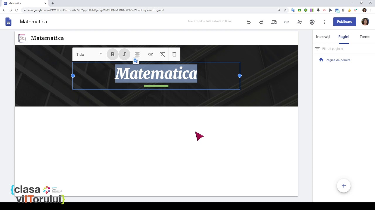 Google Sites - seminar online - YouTube