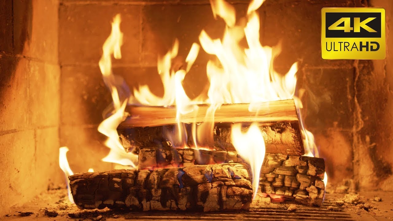 Relaxing fireplace. Virtual fireplace 4K UHD - YouTube