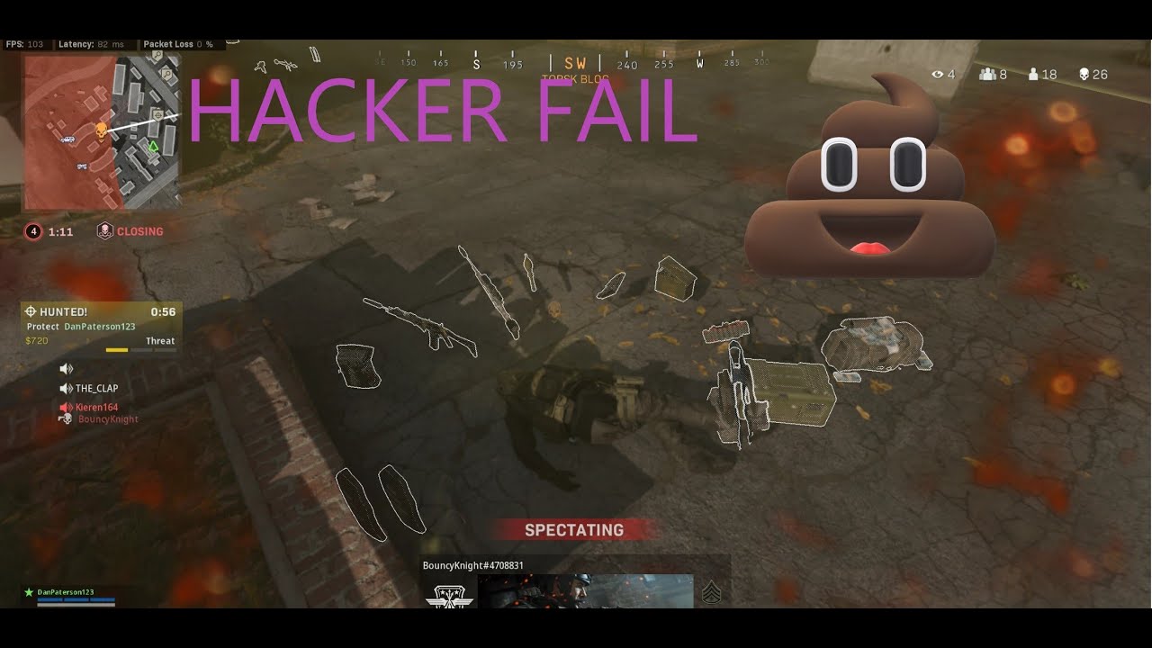 Call Of Duty Worst Hacker Fail - YouTube