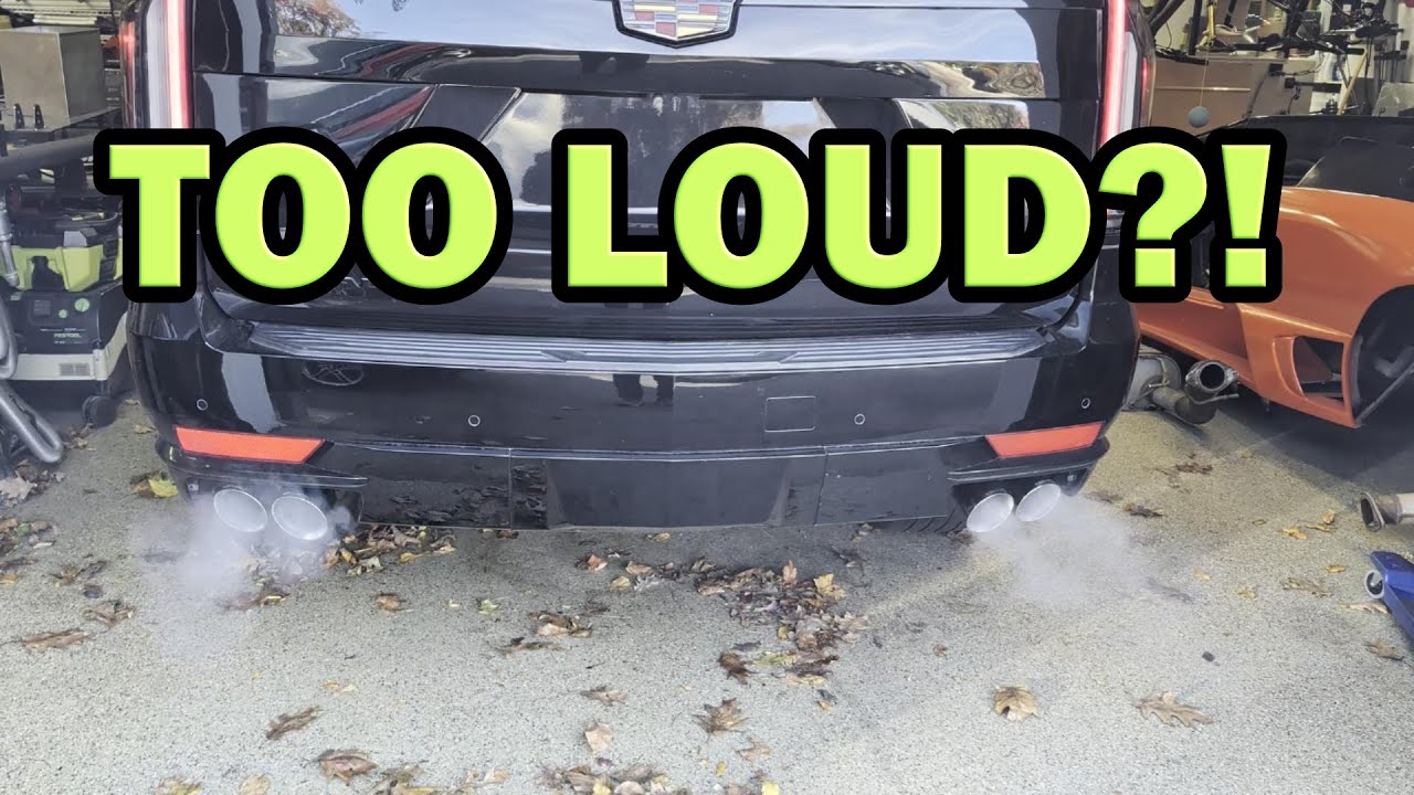 2022 Escalade ESV GMPP Exhaust Install - Quad Tips! - YouTube