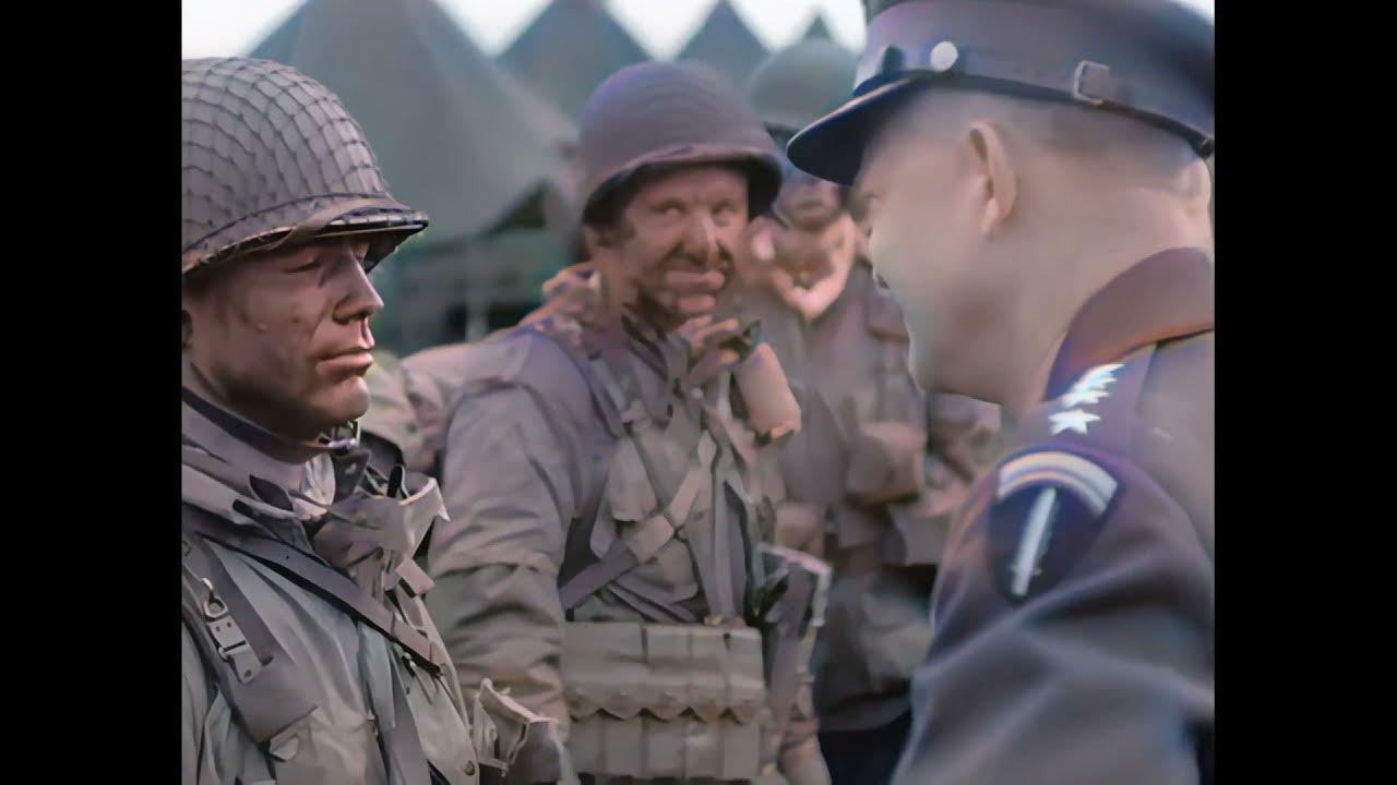 Spectacular footage of D Day, the 6th of June 1944 in color Enhanced ...