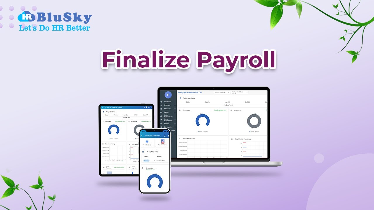 How to Review and Finalize Payroll in HRBluSky - YouTube