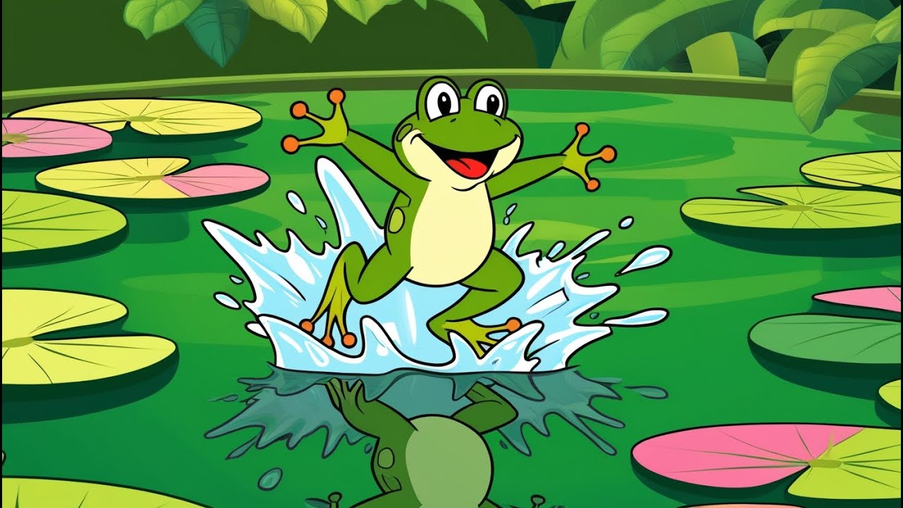 The Frog Hops up High - Crazy Frog - Nursery Rhymes for Kids- TheMoontv ...