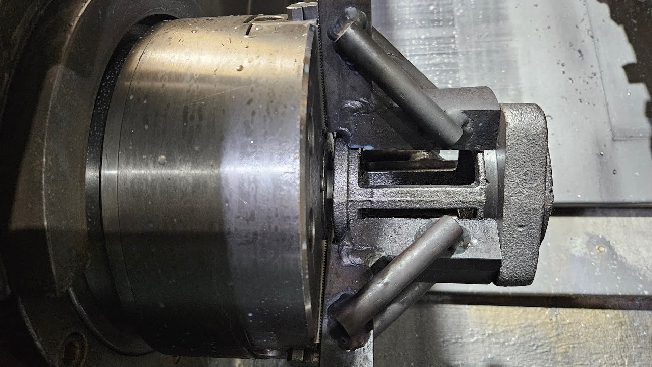 CNC 선반가공 드로바 척 안으로 안들어가는 주물 가공하기 /Cnc Shelf Processing Jig/ सी . एन ...