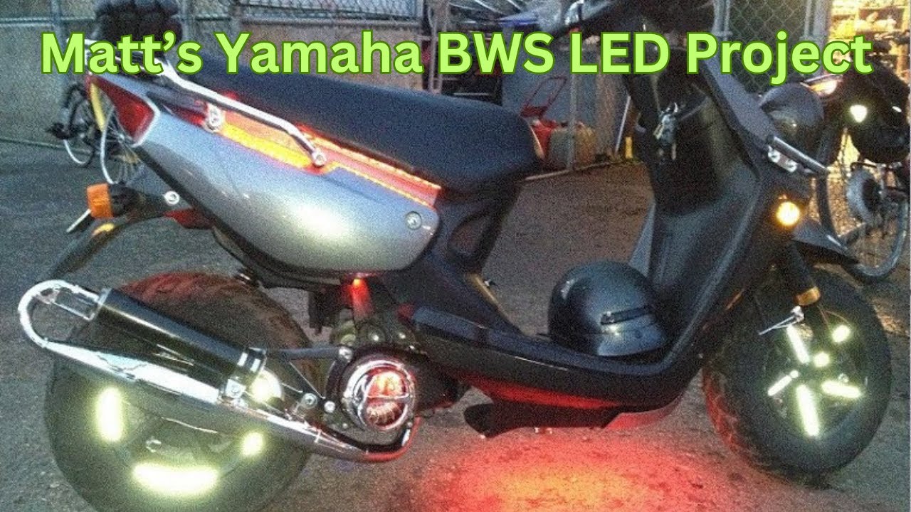 Matt's Yamaha BWS 49cc Scooter With Some Extreme LED Mods #yamaha # ...