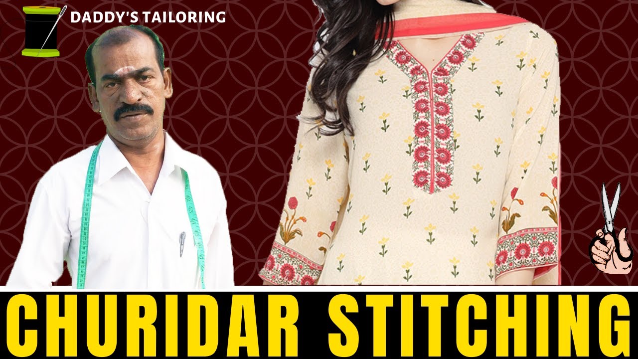 Churidar Top Stitching Easy Step by Step Video | Lining Churidar ...