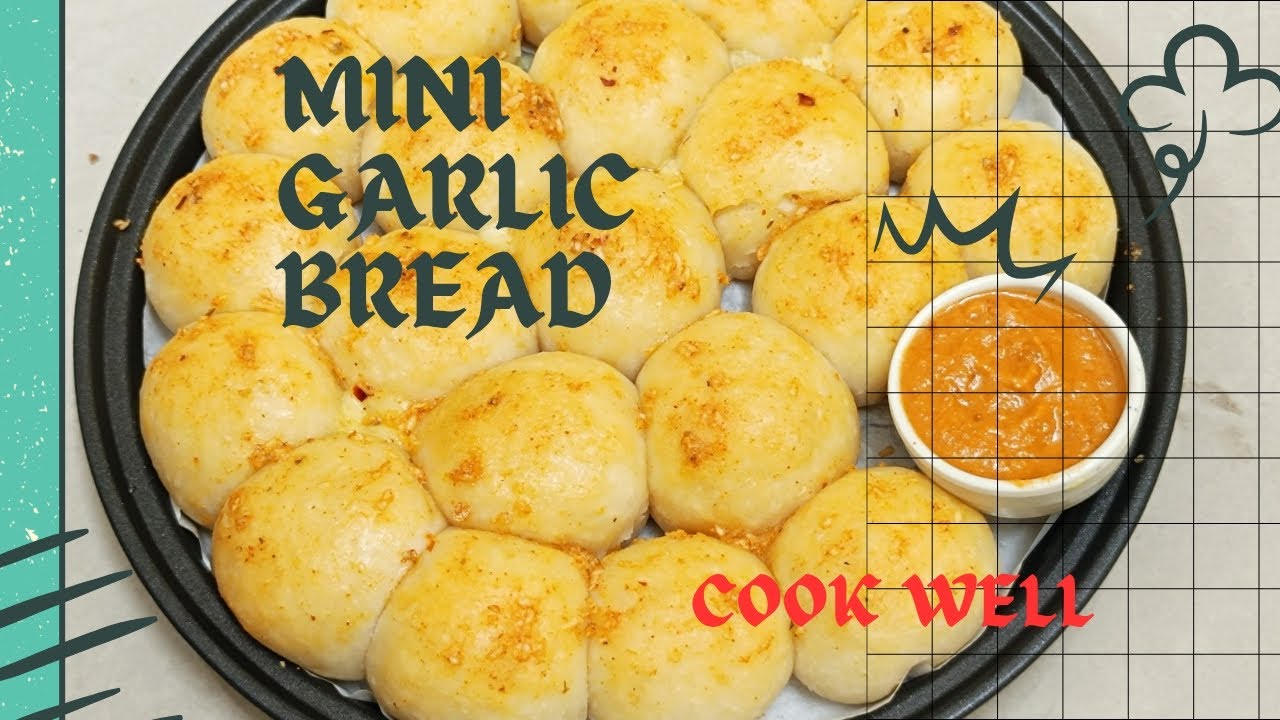 Mini Garlic Bread / Pullapart Bread / COOK WELL - YouTube