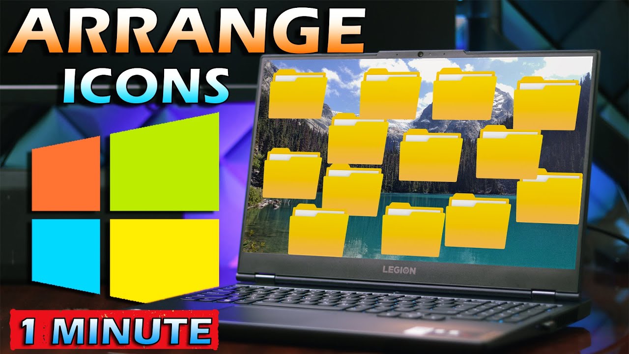 HOW TO FREELY ARRANGE DESKTOP ICONS IN WINDOWS | 1 MINUTE - YouTube