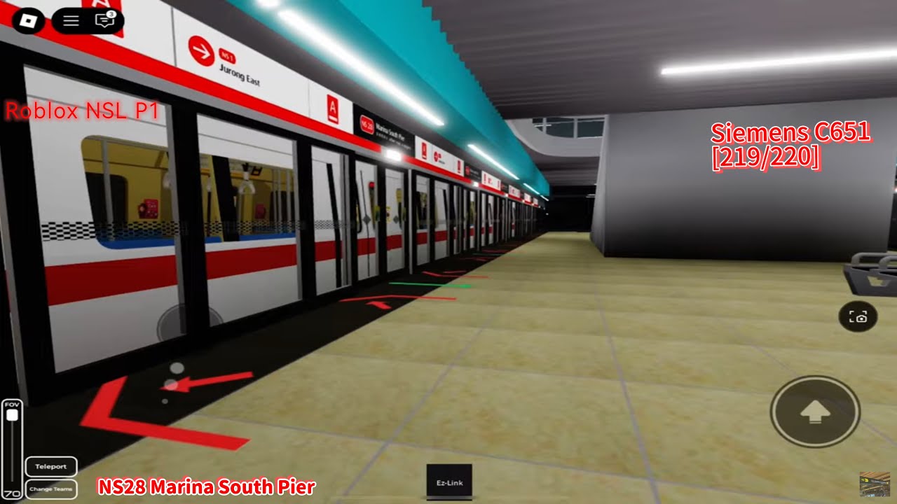[Roblox NSL P1] SIE C651 [219/220] departing NS28 Marina South Pier ...