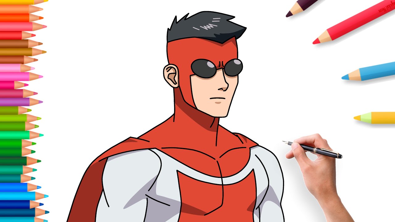 How to draw Omni-Man Invincible variant | step by step tutorial - YouTube