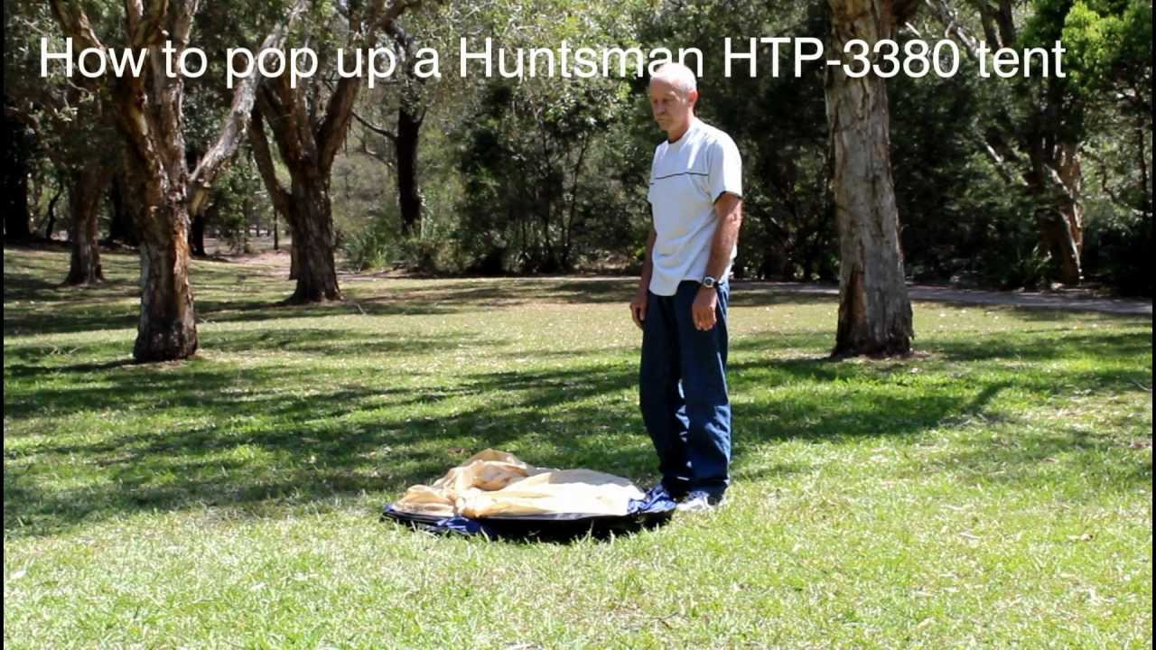 How to build a Huntsman HTP-3380 Popup Tent - YouTube