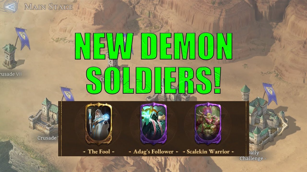 Demonic Crusade Main Stage | Testing New Demon Soldiers [Watcher Of ...