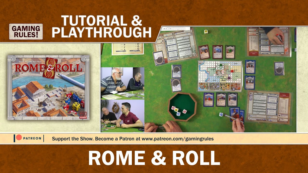 Rome and Roll - Tutorial and Playthrough video from Gaming Rules! - YouTube