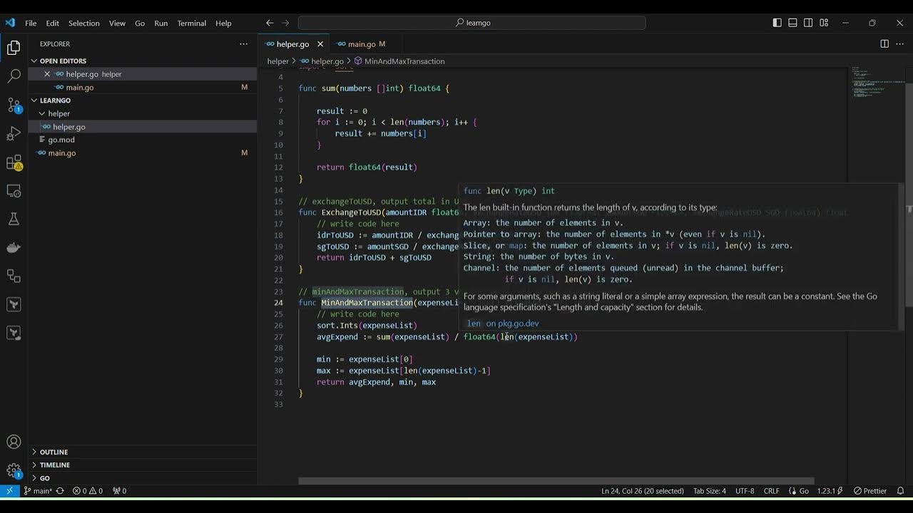 Basic Assignment Golang Basic - YouTube