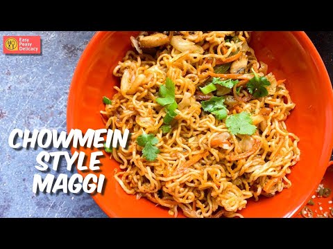 Chinese style Maggi masala | Chowmein Style Maggi - YouTube