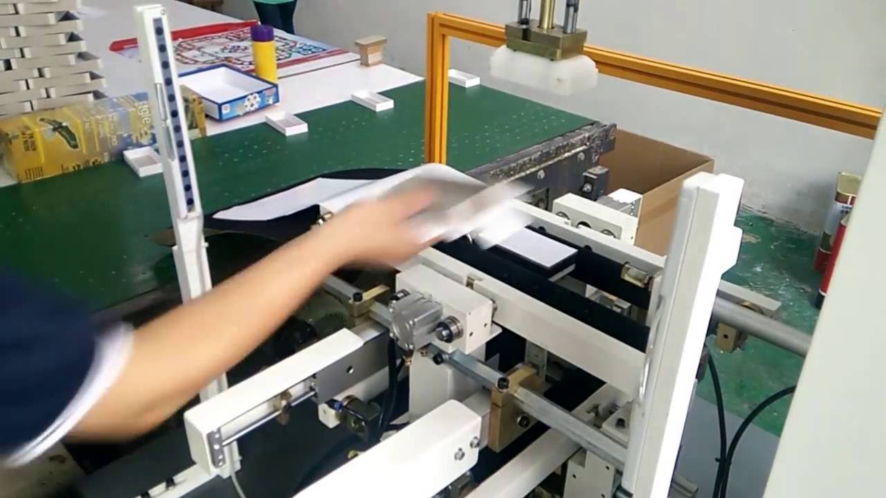 HM-500A Rigid Box wrapping Machine - YouTube